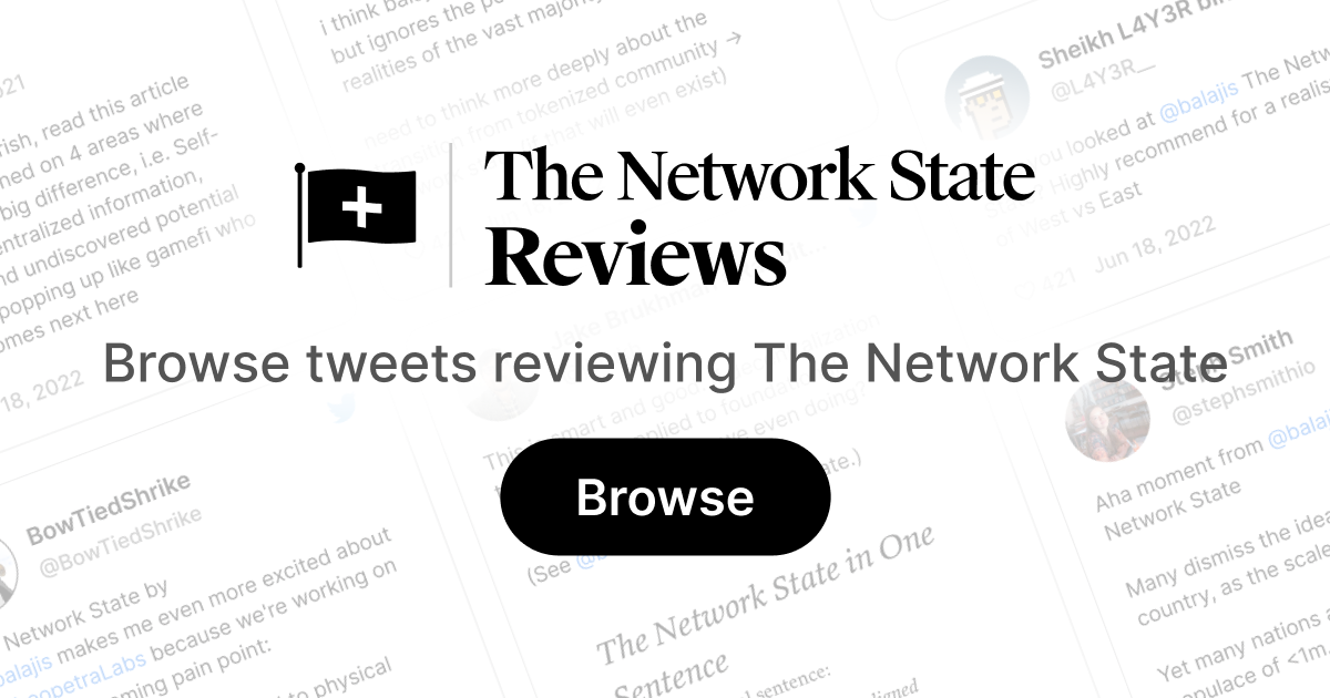 The Network State Reviews